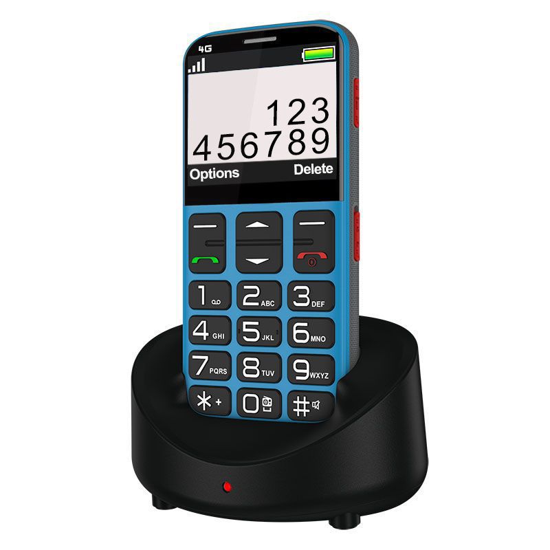Big Button 4G Mobile Phone with SOS Button (Blue) – Big Buttons Australia